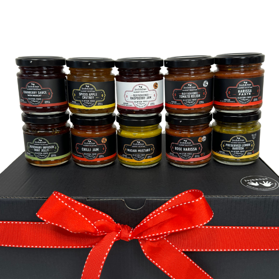 Ultimate Sampler 10pc Gift Box – Josh and Sue Gourmet Selection